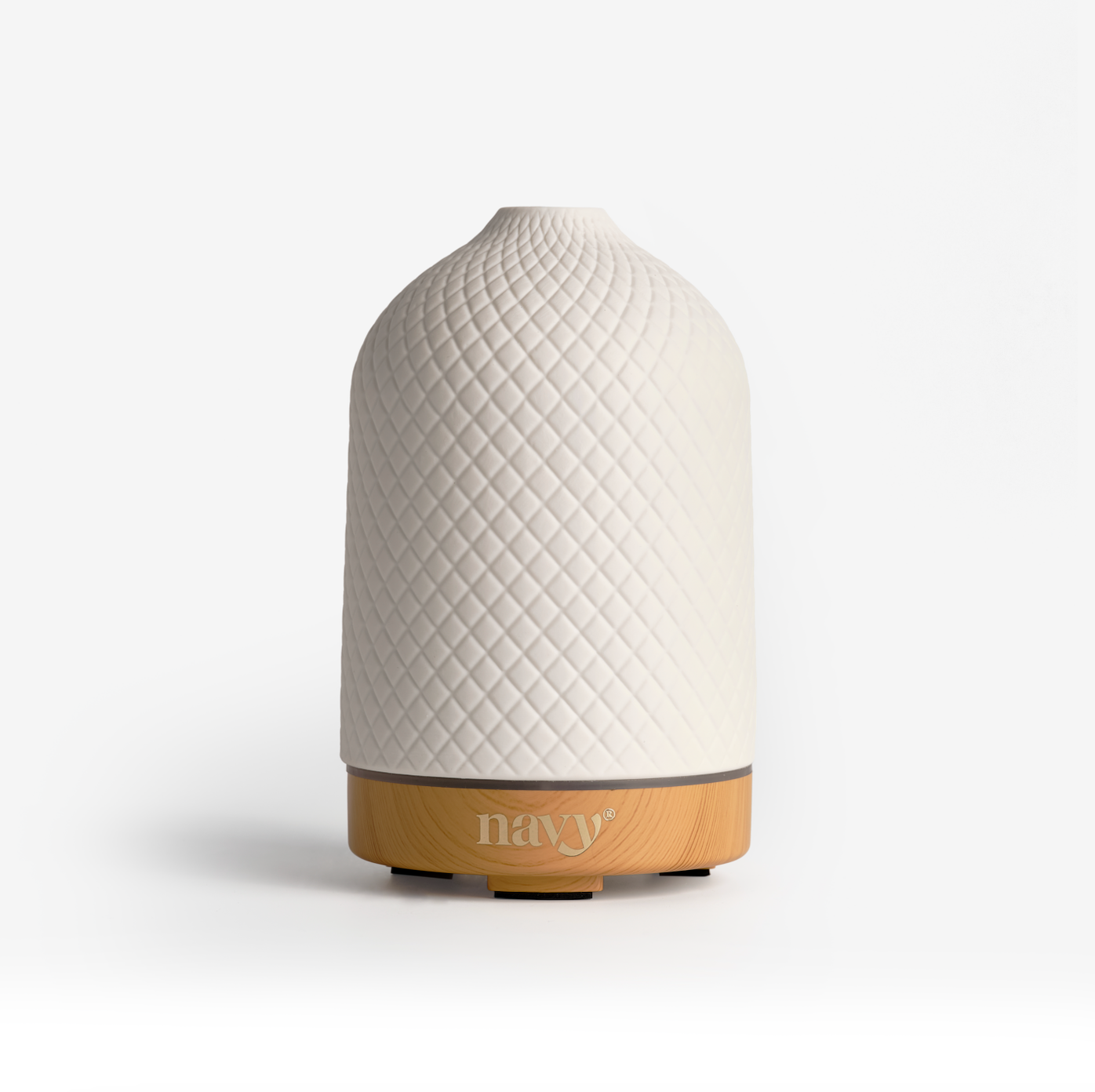 Ceramic Oil Diffuser with Wood Grain Base – Stylish Aromatherapy for ...